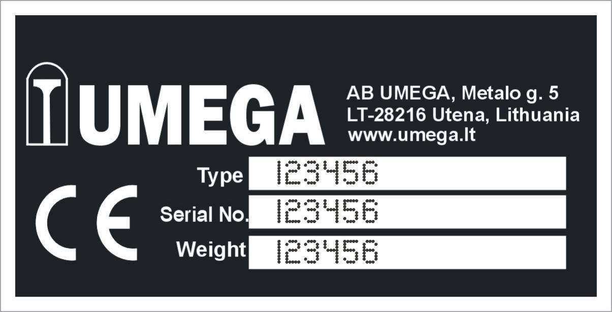 UMEGA | Tabliczki znamionowe | Tabliczki znamionowe ATMZ Polska
